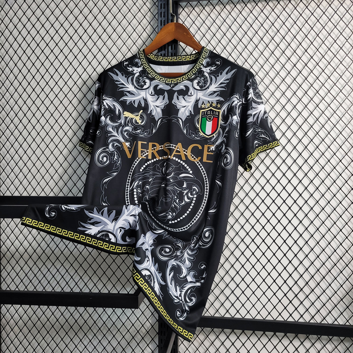 Italy "Versace" Special Black Kit – FootballDisease