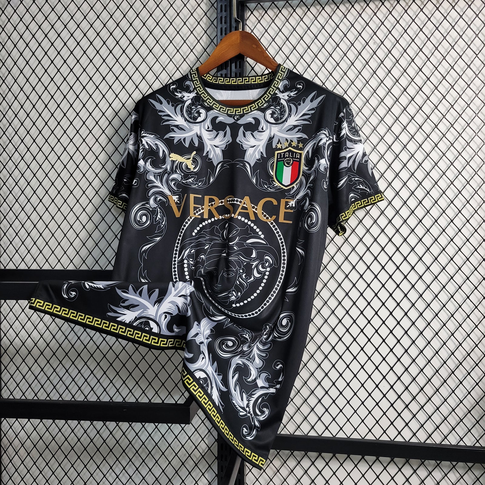 Italy "Versace" Special Black Kit – FootballDisease