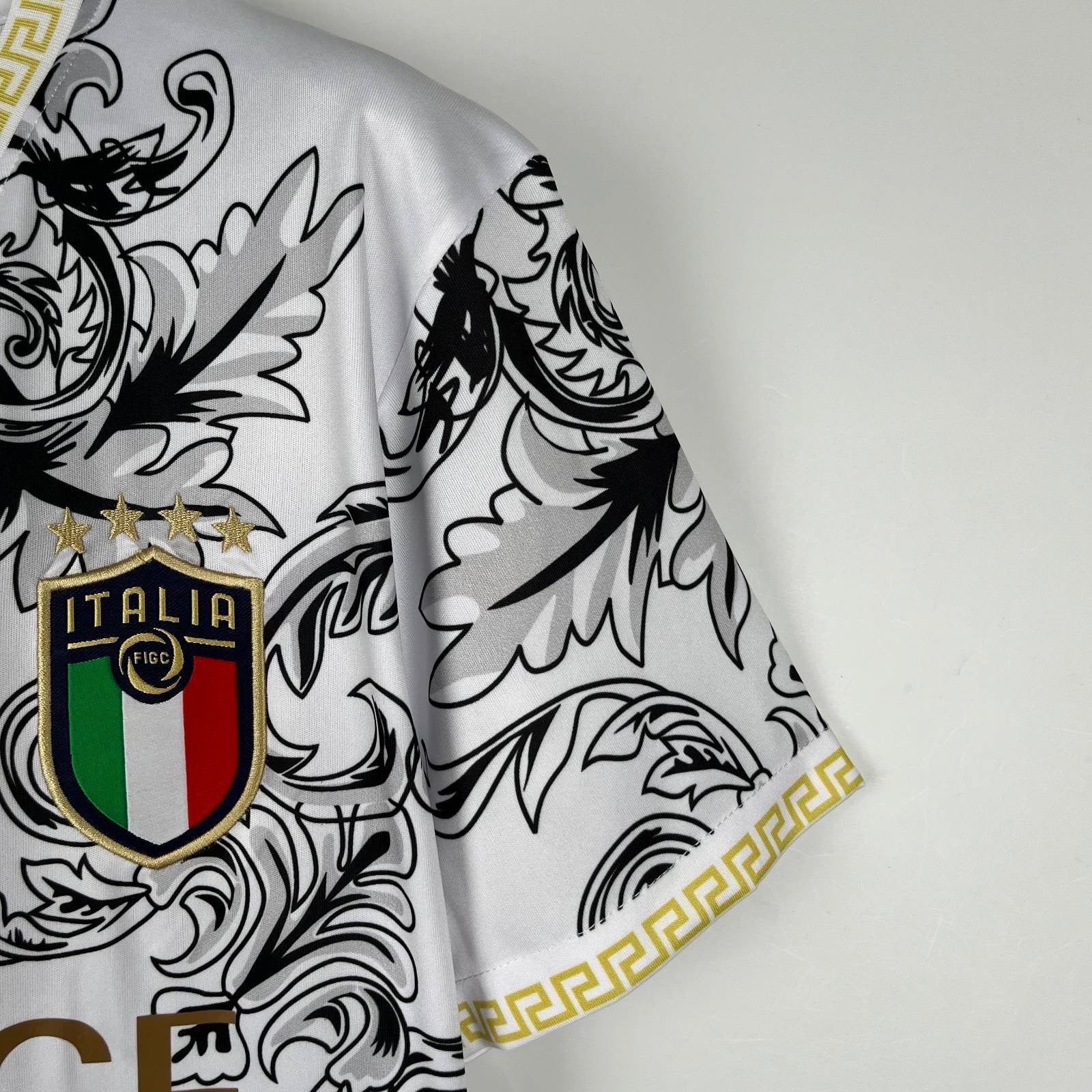 Italy "Versace" Special White Kit – FootballDisease