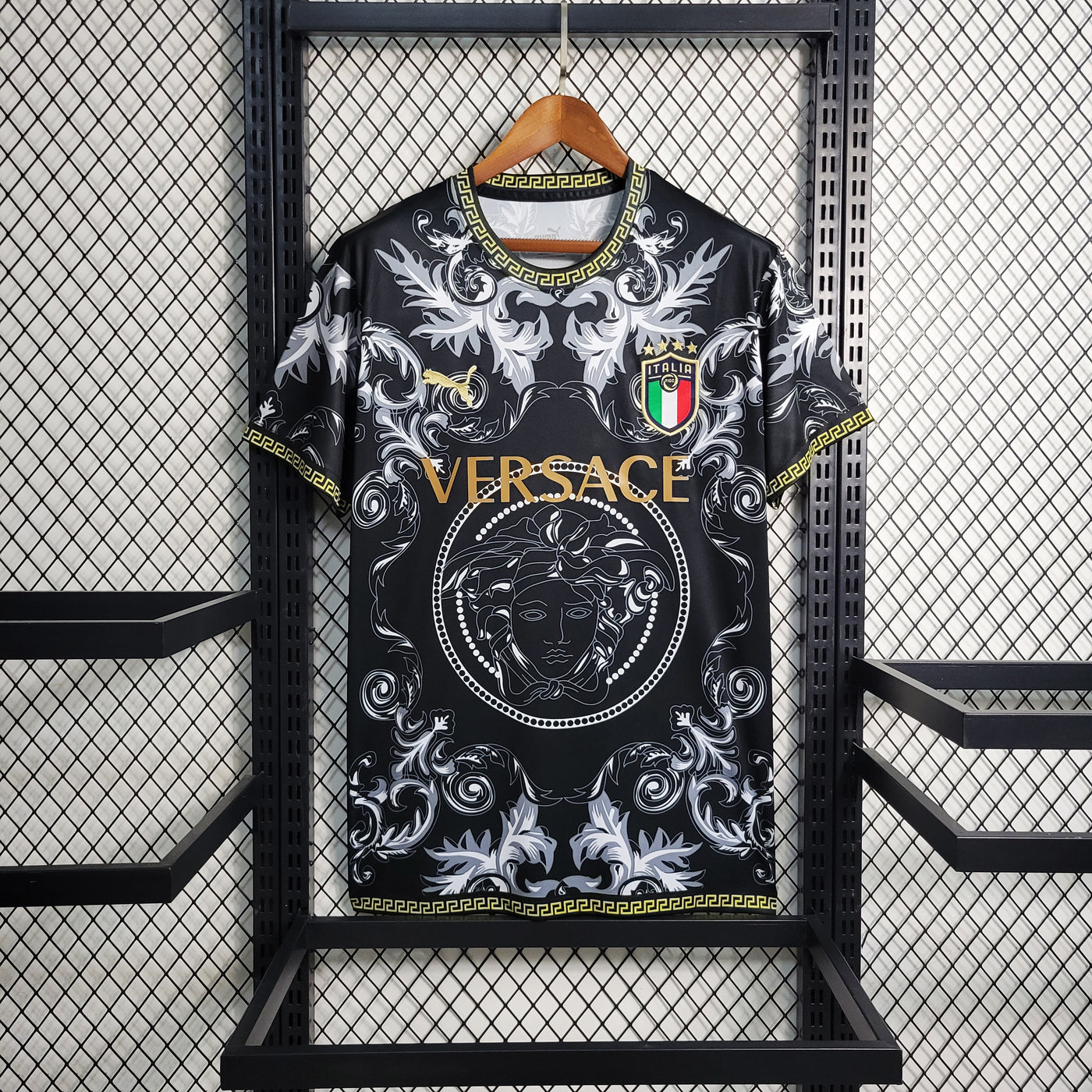 Italy "Versace" Special Black Kit – FootballDisease