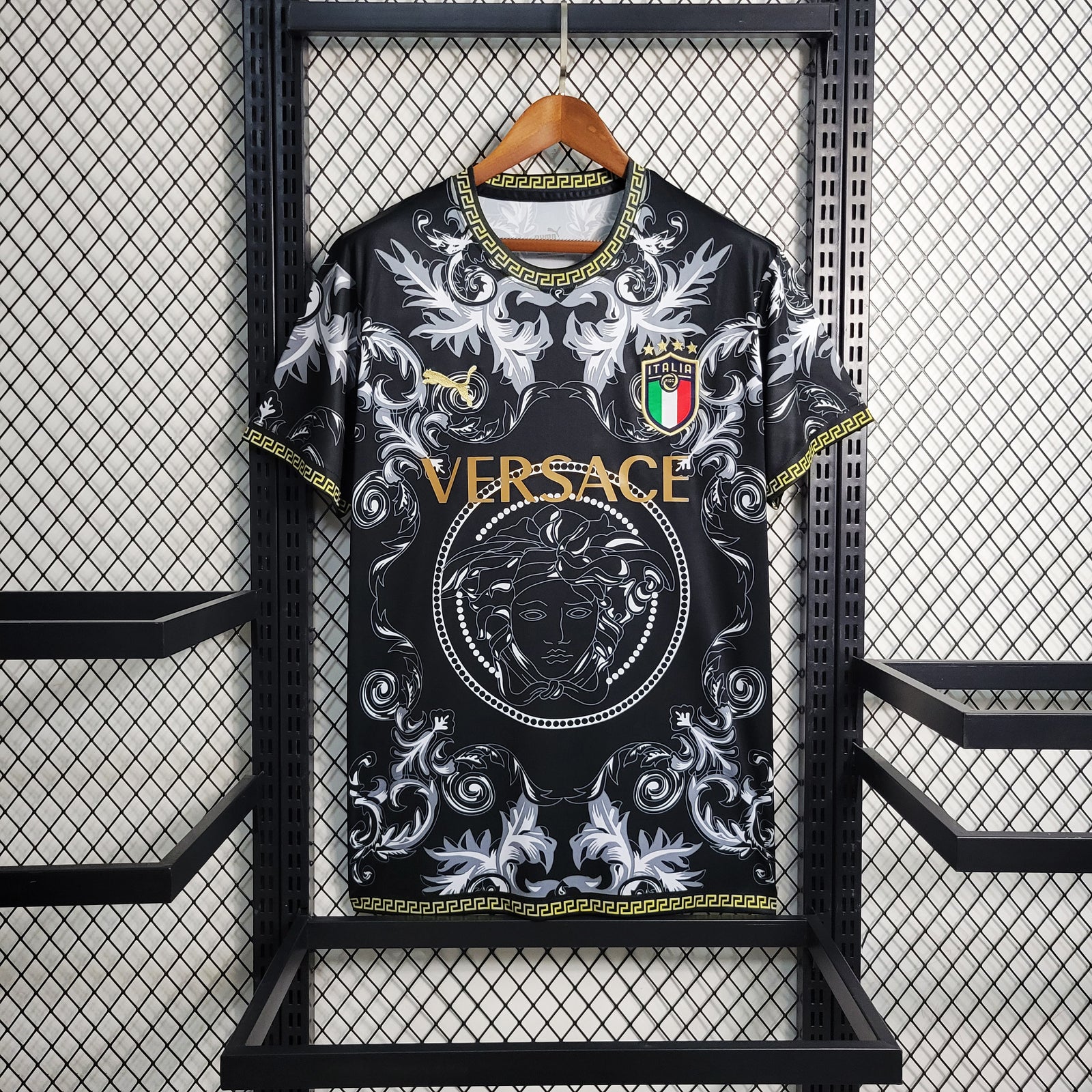 Italy "Versace" Special Black Kit – FootballDisease