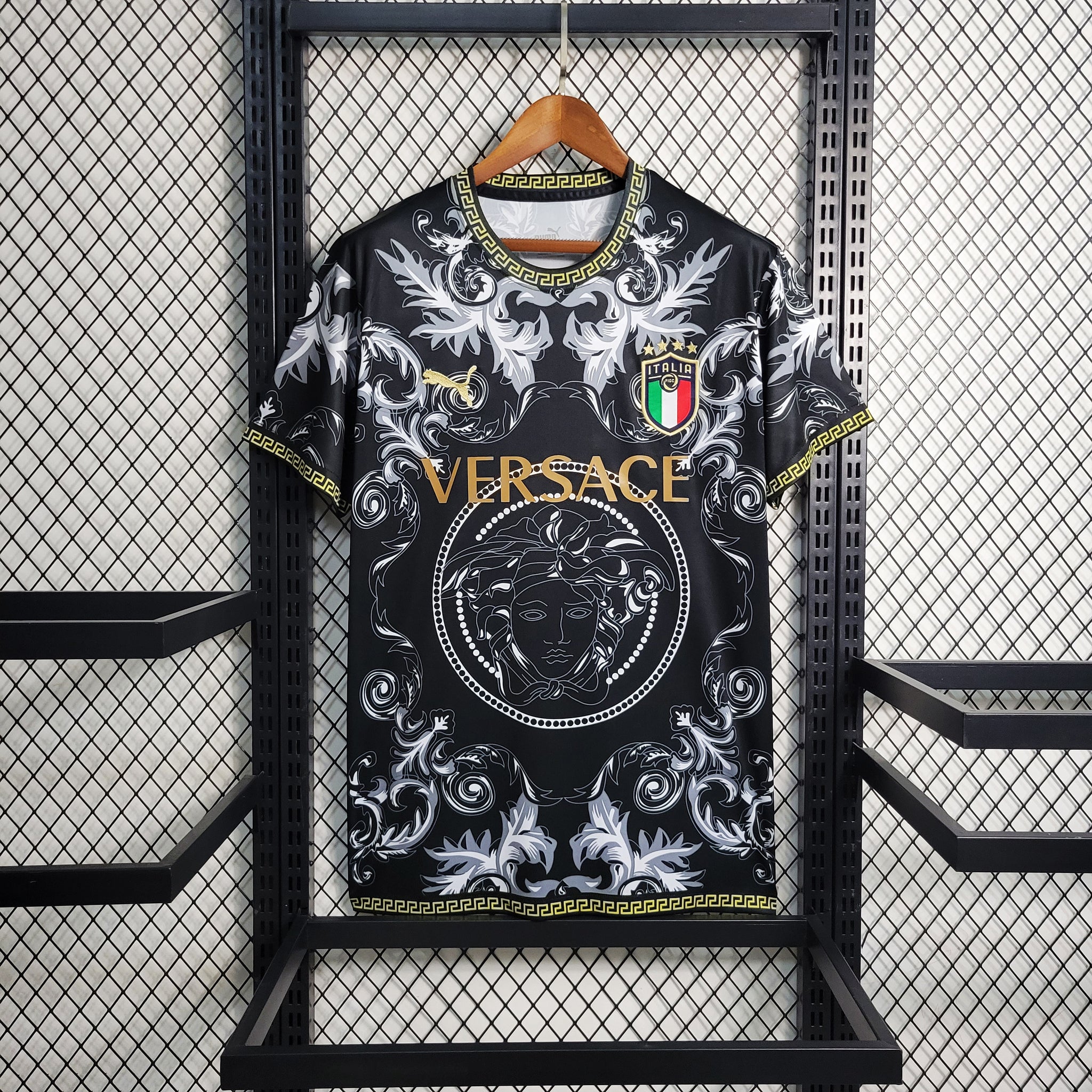 Italy "Versace" Special Black Kit – FootballDisease