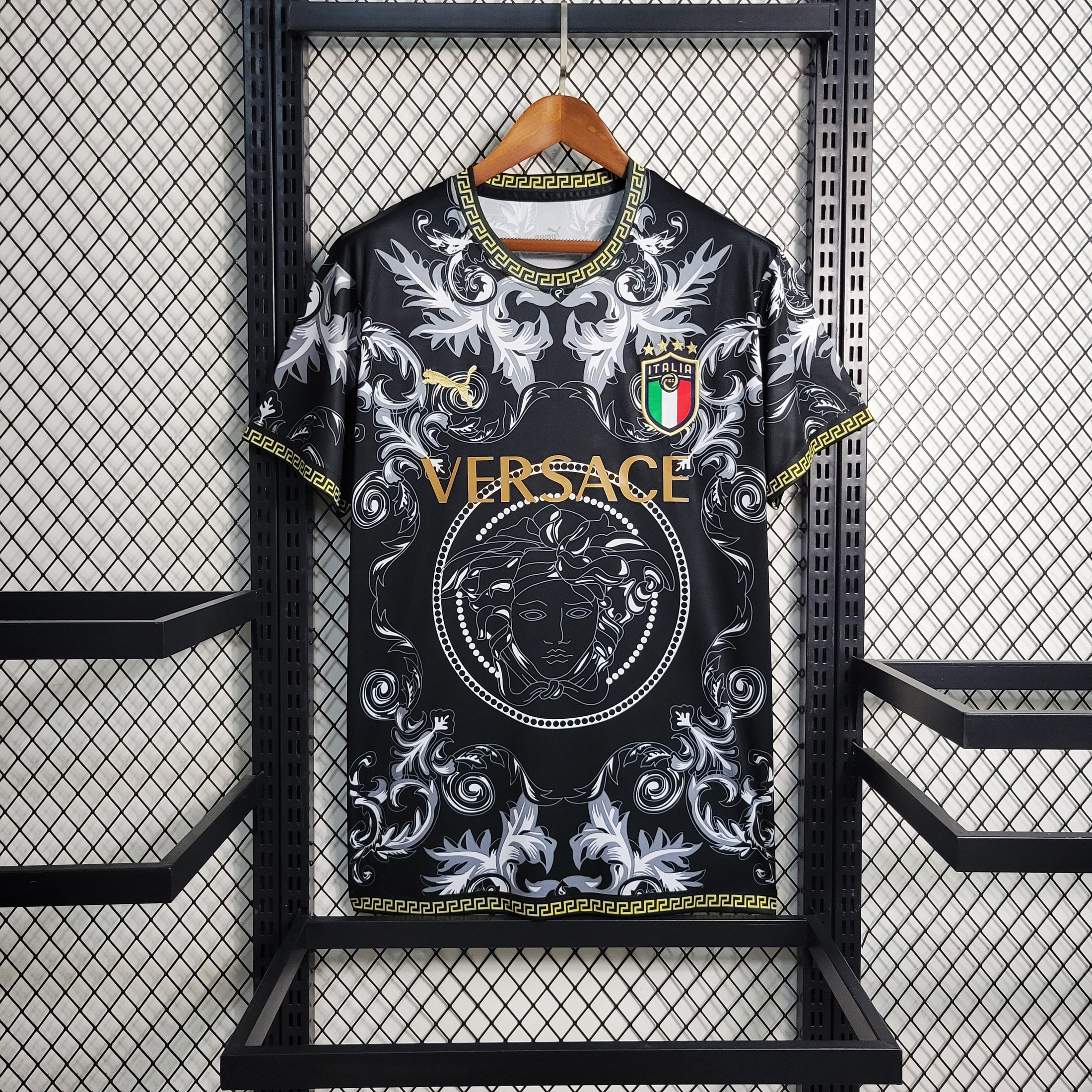 Italy "Versace" Special Black Kit – FootballDisease
