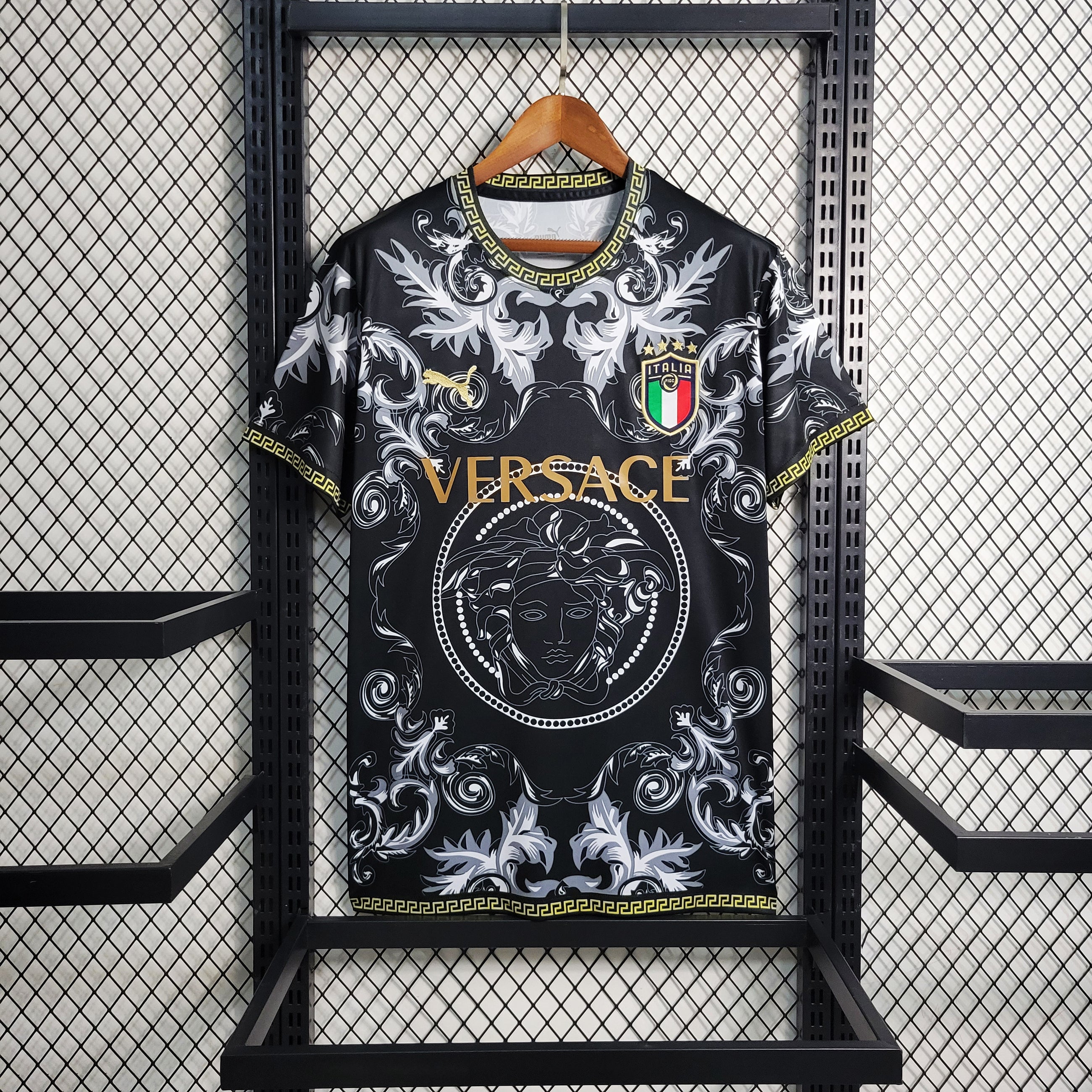 Italy "Versace" Special Black Kit – FootballDisease