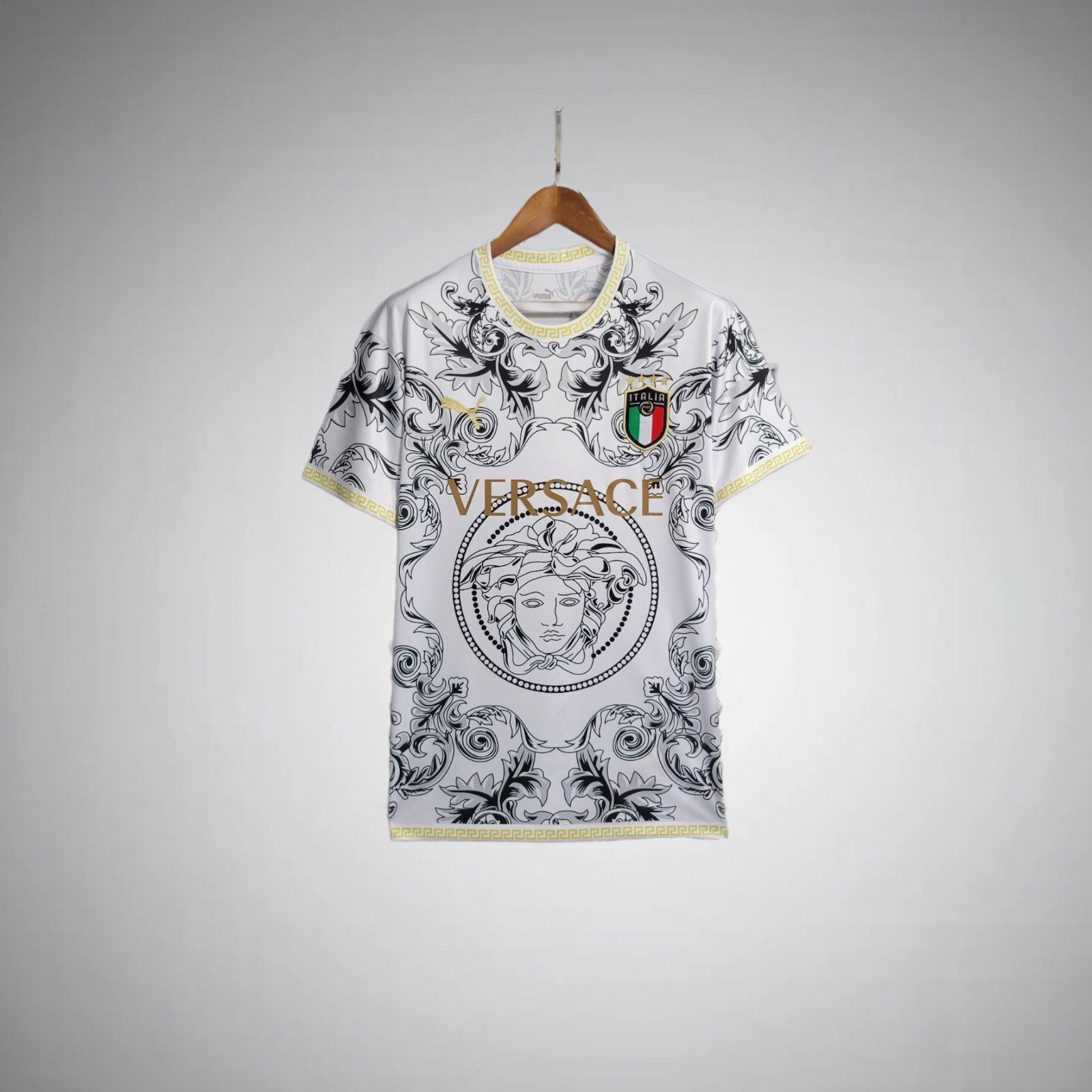 Italy "Versace" Special White Kit – FootballDisease